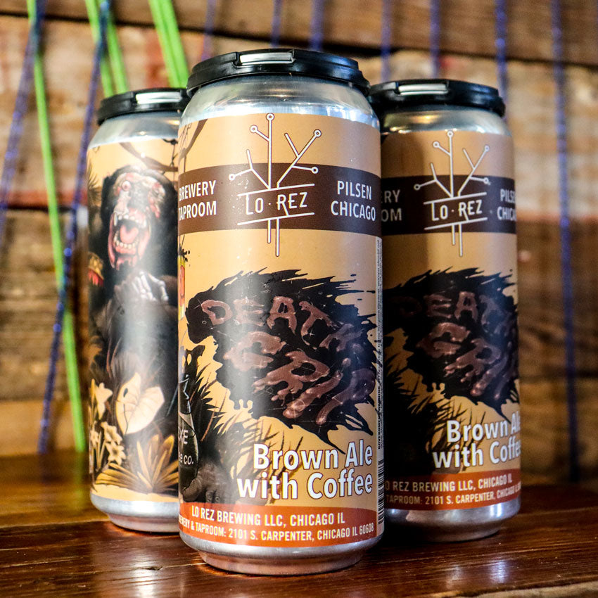 Lo Rez Death Grip Brown Ale w/ Hexe Coffee 16 FL. OZ. 4PK Cans