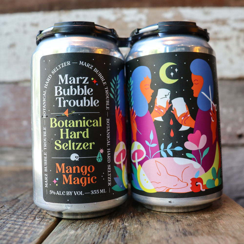 Marz Bubble Trouble Mango Magic Botanical Hard Seltzer 12 FL. OZ 4PK C