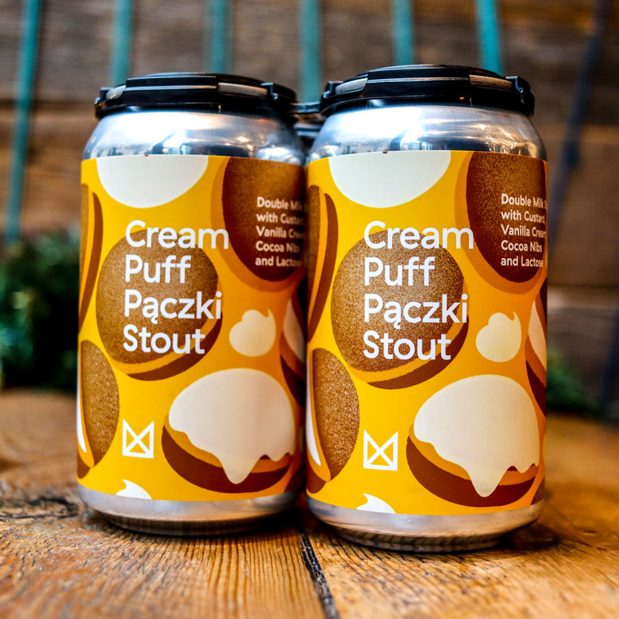 Marz Cream Puff Paczki Stout Double Milk Stout 12 FL. OZ. 4PK Cans