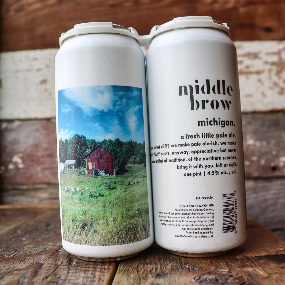 Middle Brow Michigan Fresh Pale Ale 16 FL. OZ. 4PK Cans