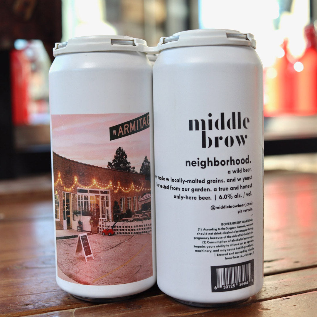 Middle Brow Neighborhood Wild Ale 16 FL. OZ. 4PK Cans