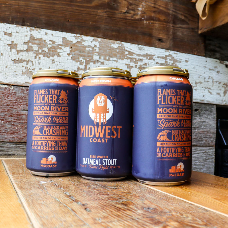 Midwest Coast Fire Watch Oatmeal Stout 12 FL. OZ. 6PK Cans