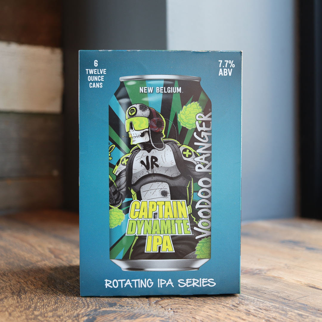 New Belgium Voodoo Ranger: Captain Dynamite IPA 12 FL. OZ. 6PK Cans