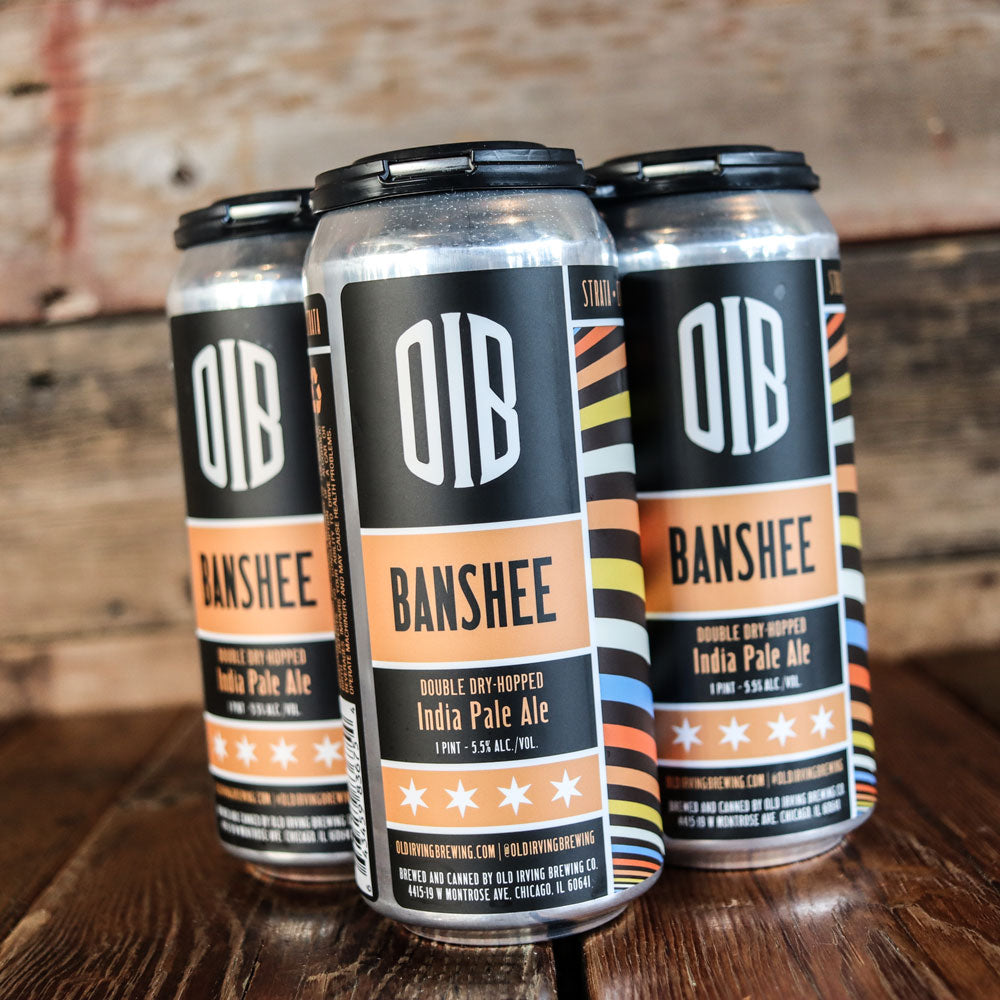 Old Irving Banshee DDH IPA 16 FL. OZ. 4PK Cans