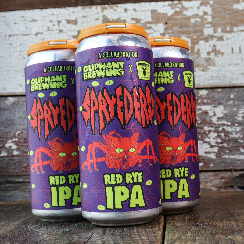 Oliphant Drekker Spryeders! Red Rye IPA 16 FL. OZ. 4PK Cans