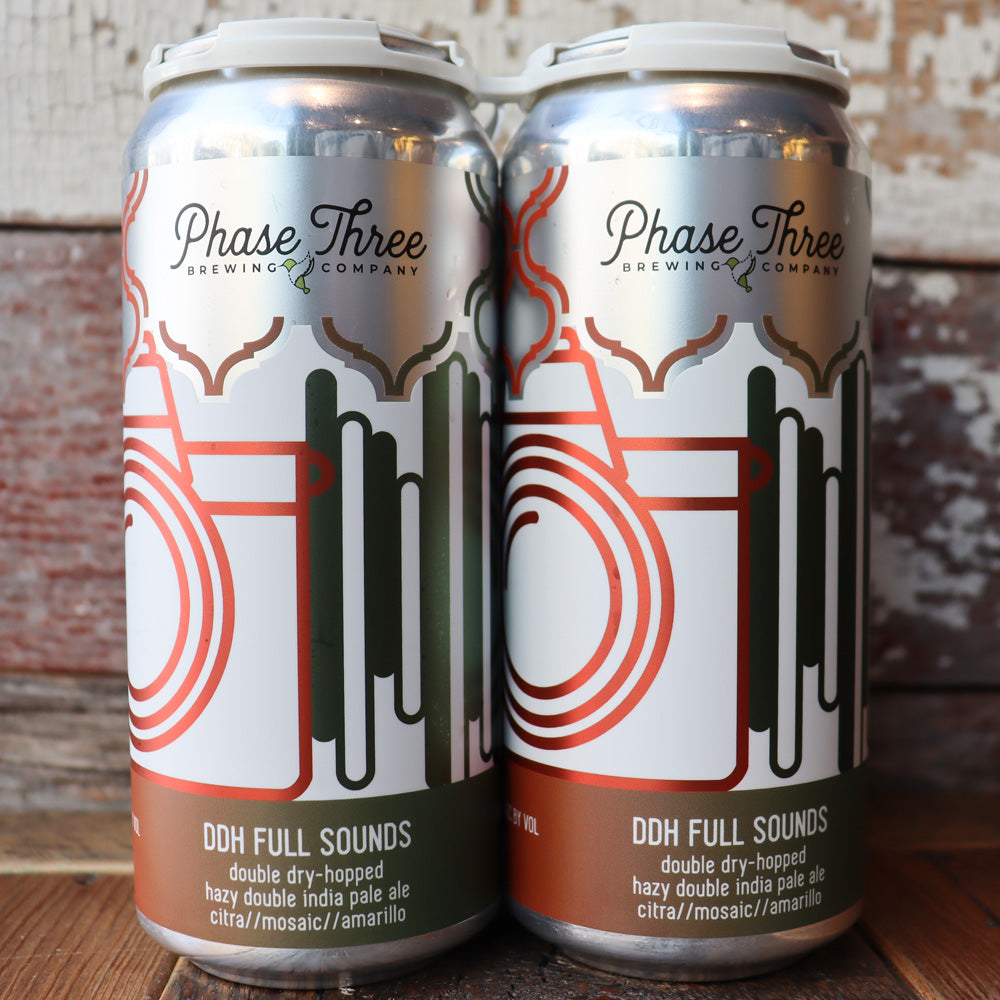 Phase Three DDH Full Sounds Hazy DIPA 16 FL. OZ. 4PK Cans