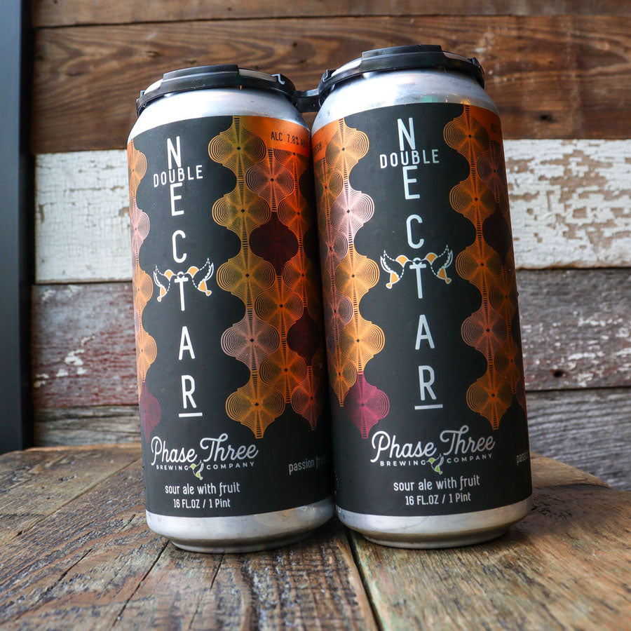 Phase Three Double Nectar Sour Ale With Passion Fruit and Peach 16 FL.