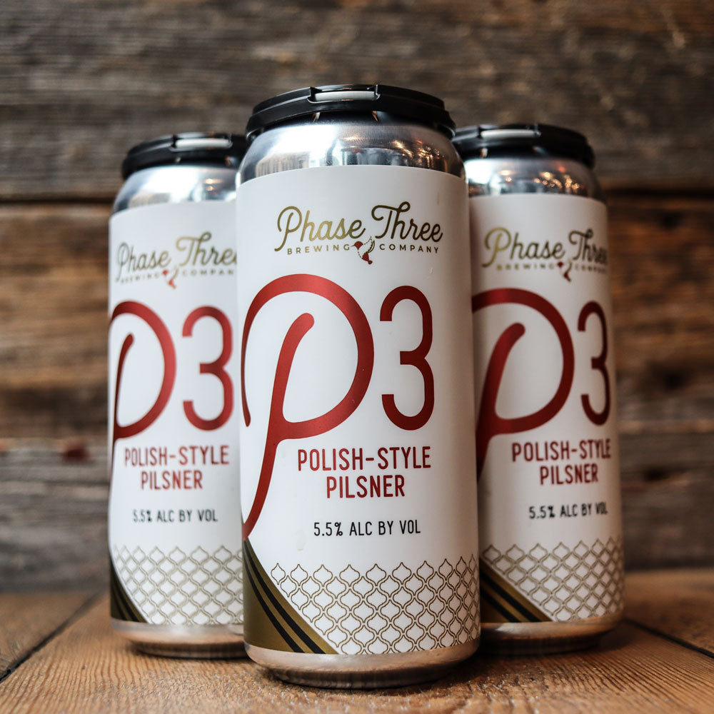 Phase Three P3 Polish Style Pilsner 16 FL. OZ. 4PK Cans