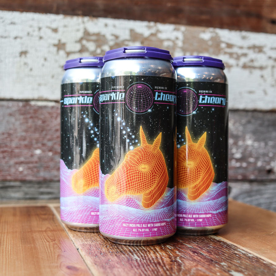 Pipeworks Sparkle Theory Hazy IPA 16 FL. OZ. 4PK Cans