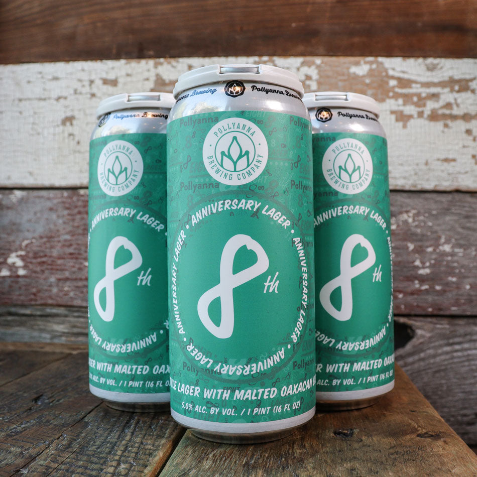 Pollyanna 8th Anniversary Mexican Style Lager 16 FL. OZ. 4PK Cans