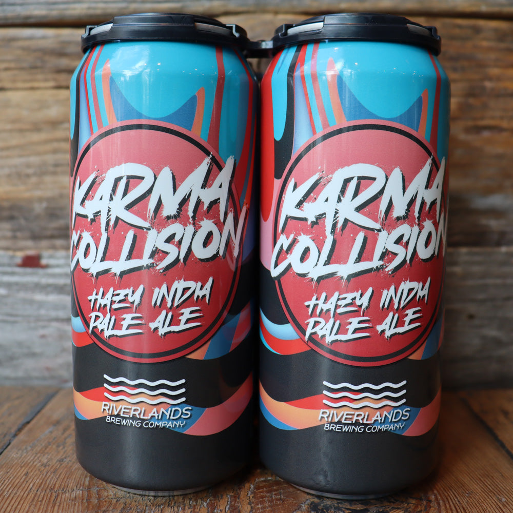 Riverlands Karma Collision Hazy IPA 16 FL. OZ. 4PK Cans