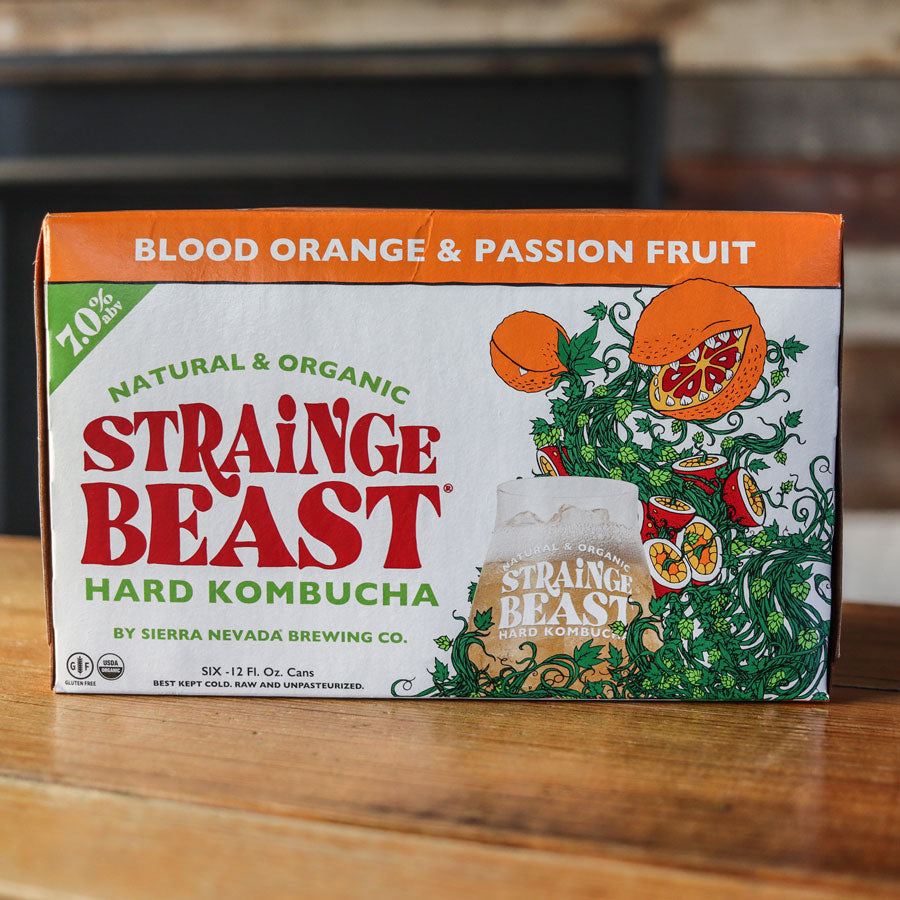 Strange Beast Blood Orange Passion Fruit Hard Kombucha 12 FL. OZ. 6PK