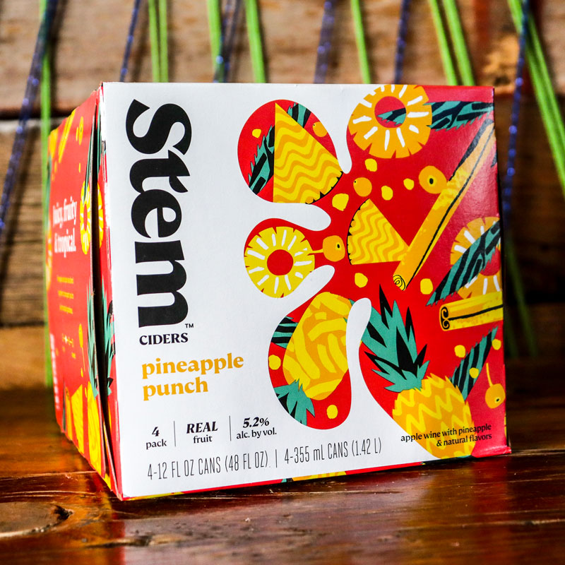 Stem Cider Pineapple Punch 12 FL. OZ. 4PK Cans