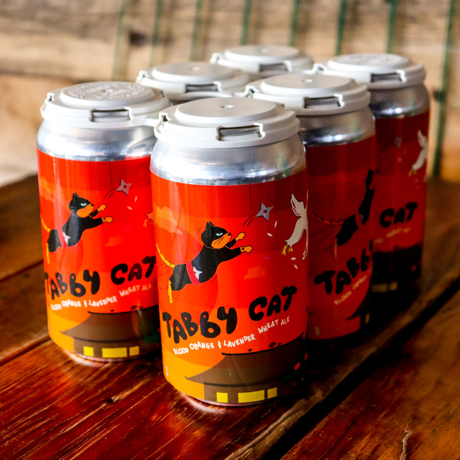 Whiner Tabby Cat Blood Orange and Lavender Wheat Ale 12 FL. OZ. 6PK Ca