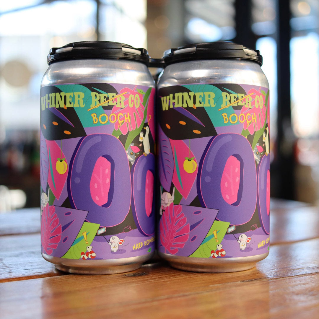 Whiner Oona Hard Kombucha w/Guava & Saffron 12 FL. OZ. 4PK Cans