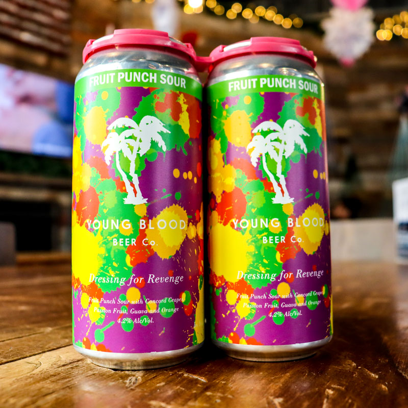 Young Blood Dressing For Revenge Fruit Punch Sour Ale 16 FL. OZ 4PK Ca