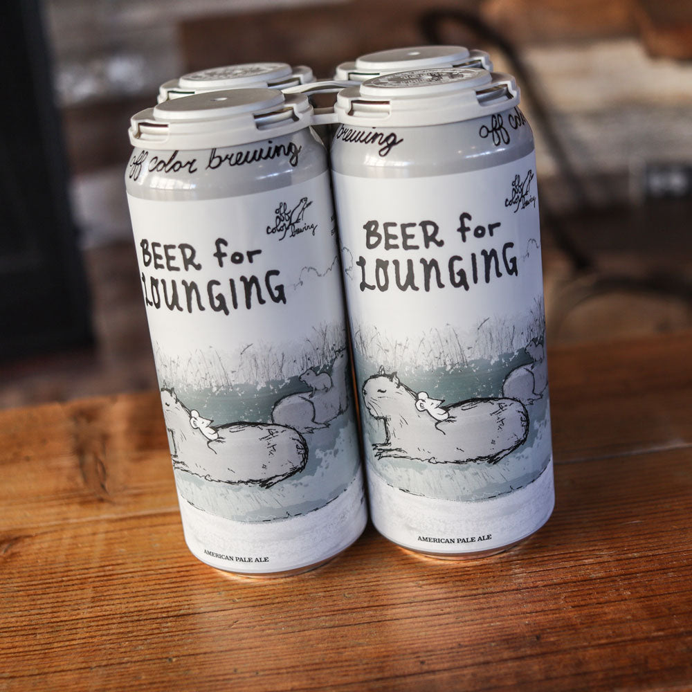 Off Color Beer For Lounging American Pale Ale 16 FL. OZ. 4PK Cans