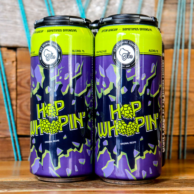 O'so Brewing Hop Whoopin IPA 16 FL. OZ. 4PK Cans