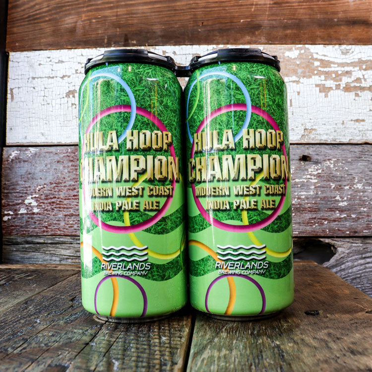 Riverlands Hula Hoop Champion Modern West Coast IPA 16 FL. OZ. 4PK Can