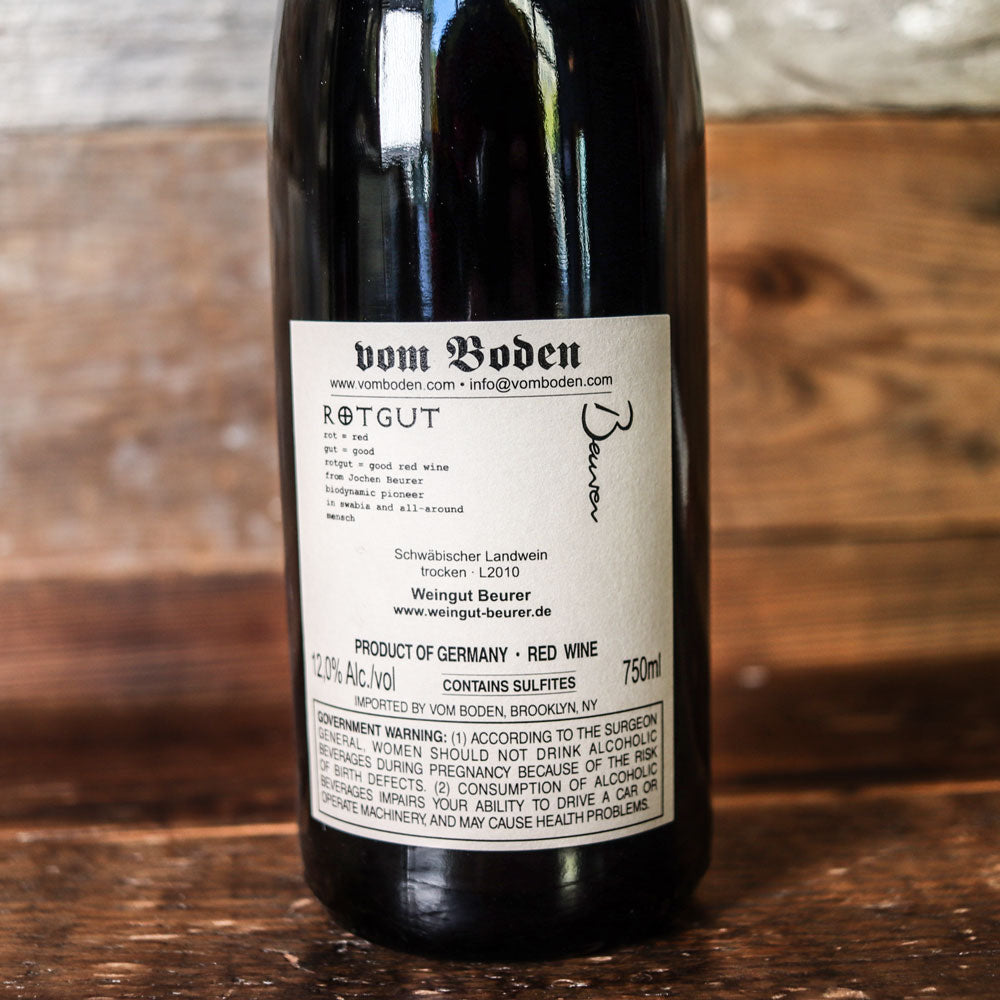 Beurer Rotgut Red Blend Germany 750ml.